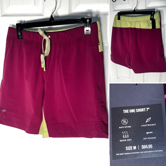 Fabletics | Shorts | 65 Fabletics The One Shorts Mens M 7 Purple Neon ...